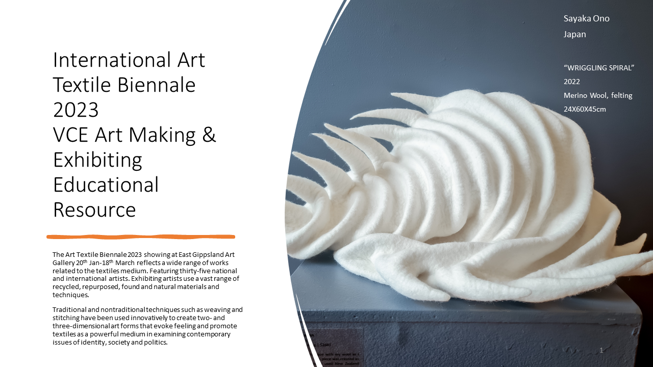 VCE Studio Art Making & Exhibiting Educational Resource