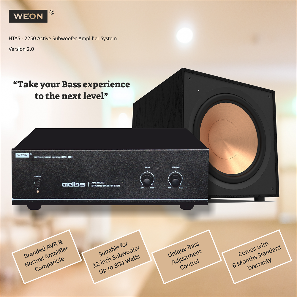WEON® Active Subwoofer Amplifier System with ADBS Technology | HTAS ...