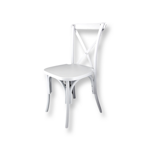 Chair - White cross back | Mysite