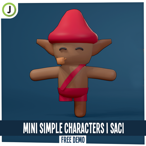 Mini Simple Characters | Saci | Free Demo | Joao Baltieri | 3D
