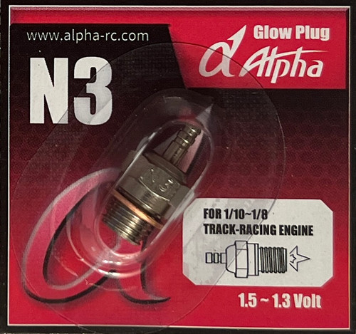 N3 Glowplug Alpha Standard Hot (1pc) | LutzRC Website