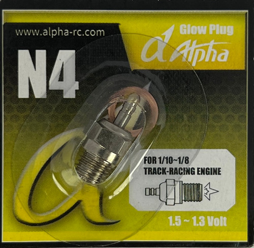 N4 Glowplug Alpha Standard Medium Hot (1pc) | LutzRC Website