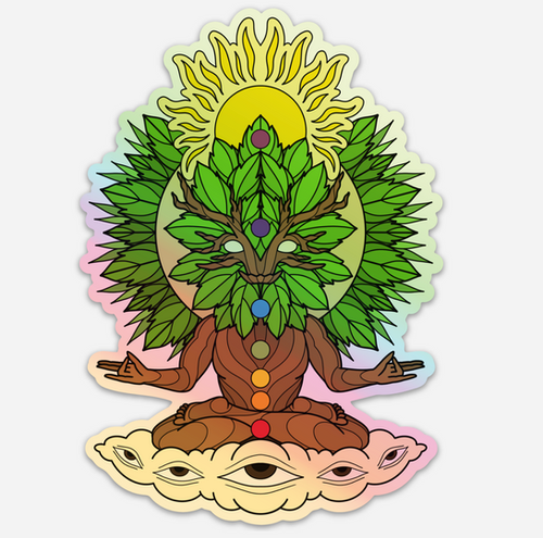 "Ascended Beleaf" Holograph Sticker | indubious