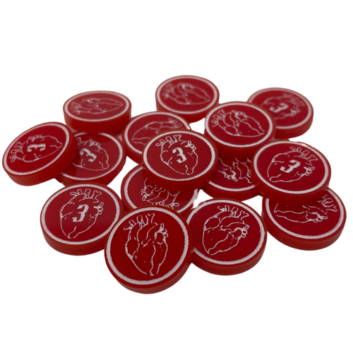 Double Sided Health Tokens - Arkham Horror Compatible | TableTop Upgrades