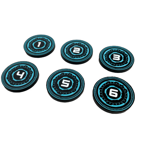 Sci-Fi Objective Marker Set compatible with Kill Team, 40k, One Page ...