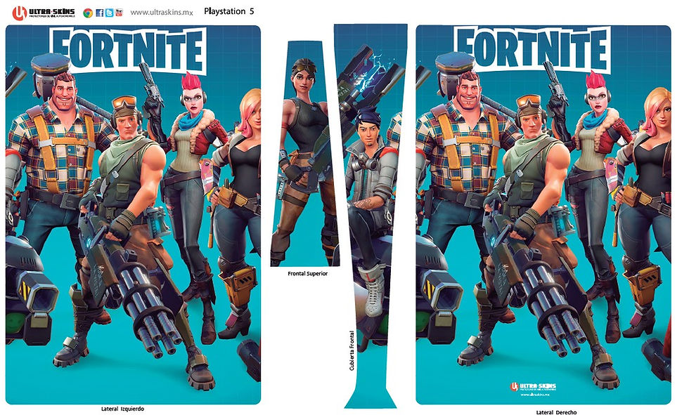 FORTNITE AZUL - PLAYSTATION 5 | Catálogo Ultraskins