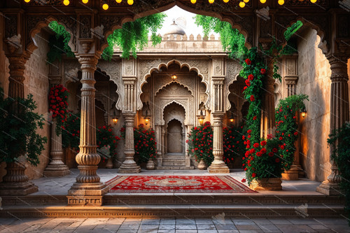 The Grandeur of the Raj Mahal - Printed Backdrop - Fabric - MPS ...