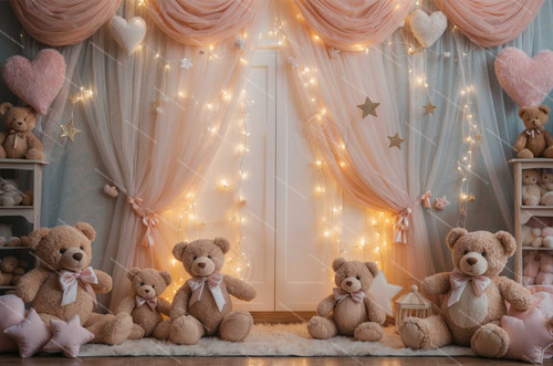 Teddy Bear Wonderland - Printed Backdrop - Fabric - MPS - BB0591 ...
