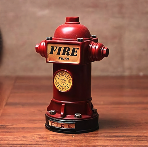 Resin-retro-miniature-fire-hydrant | Marthandam Prop Stor