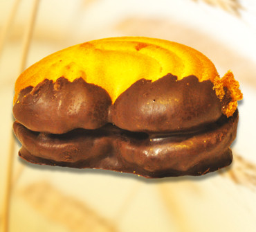 Chocolate semicircle - apricot jam biscuits AGNO - box of 5 ...