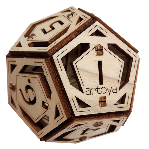 DODECAHEDRON Wooden Puzzle-d12 | Art Venture