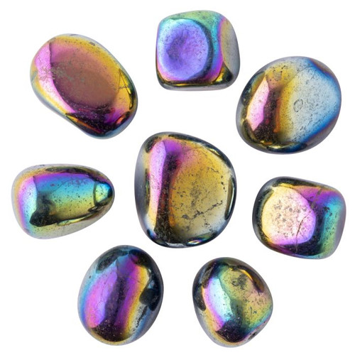 Titanium Aura Tumblestones | Earth Spirit