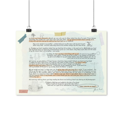 My Heart and Brain Divorced Wall Art (EU) | John Roedel