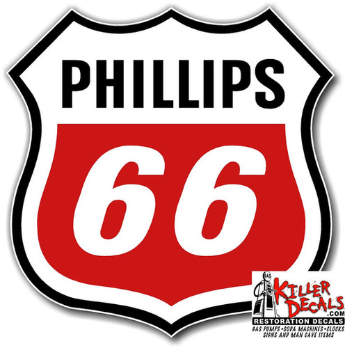 (Phill-4) PHILLIPS 66 GAS DECAL | killer decals