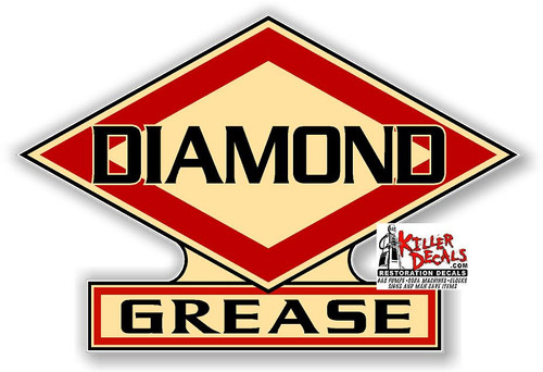 (DIAMOND-8) DIAMOND GREASE DECAL | killer decals