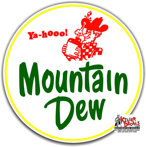 (MtDew-1) MOUNTAIN DEW SODA DECAL | killer decals