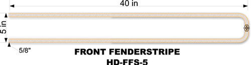 (HD-FFS-5) FRONT FENDER STRIPE - CUSTOM DESIGN WITH BAR AND SHIELD ...