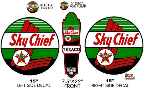 (Texa64) TEXACO SKY CHIEF LUBSTER DECAL KIT | killer decals