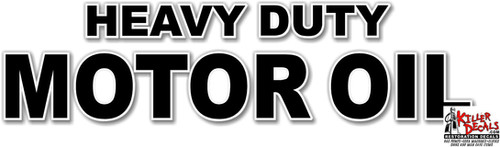 (Motor Oil-1-2) MOTOR OIL DECAL | killer decals