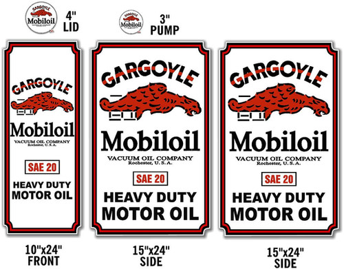 (GARGO-30) MOBIL GARGOYLE MOBILOIL LUBSTER SET | killer decals