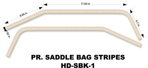 (HD-SBK-1) PAIR SADDLE BAG STRIPES | killer decals