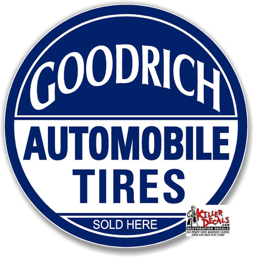 (TIRES-26) B. F. GOODRICH AUTOMOTIVE TIRES DECAL | killer decals