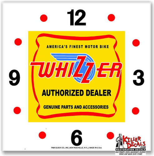 REPLACMENT WHIZZER MOTOR BIKE CLOCK FACE (WHIZZ-100 SERIES) | killer decals