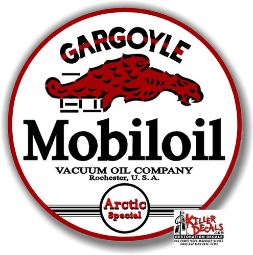 (GARGO-10) MOBIL GARGOYLE MOBILOIL DECAL | killer decals