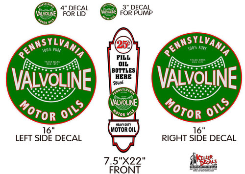 (Valvo-5) VALVOLINE LUBSTER DECAL KIT | killer decals