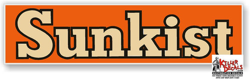 (Sunkist-1) SUNKIST SODA DECAL | killer decals