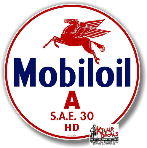 (Mobi44) MOBIL MOBILOIL A DECAL | killer decals