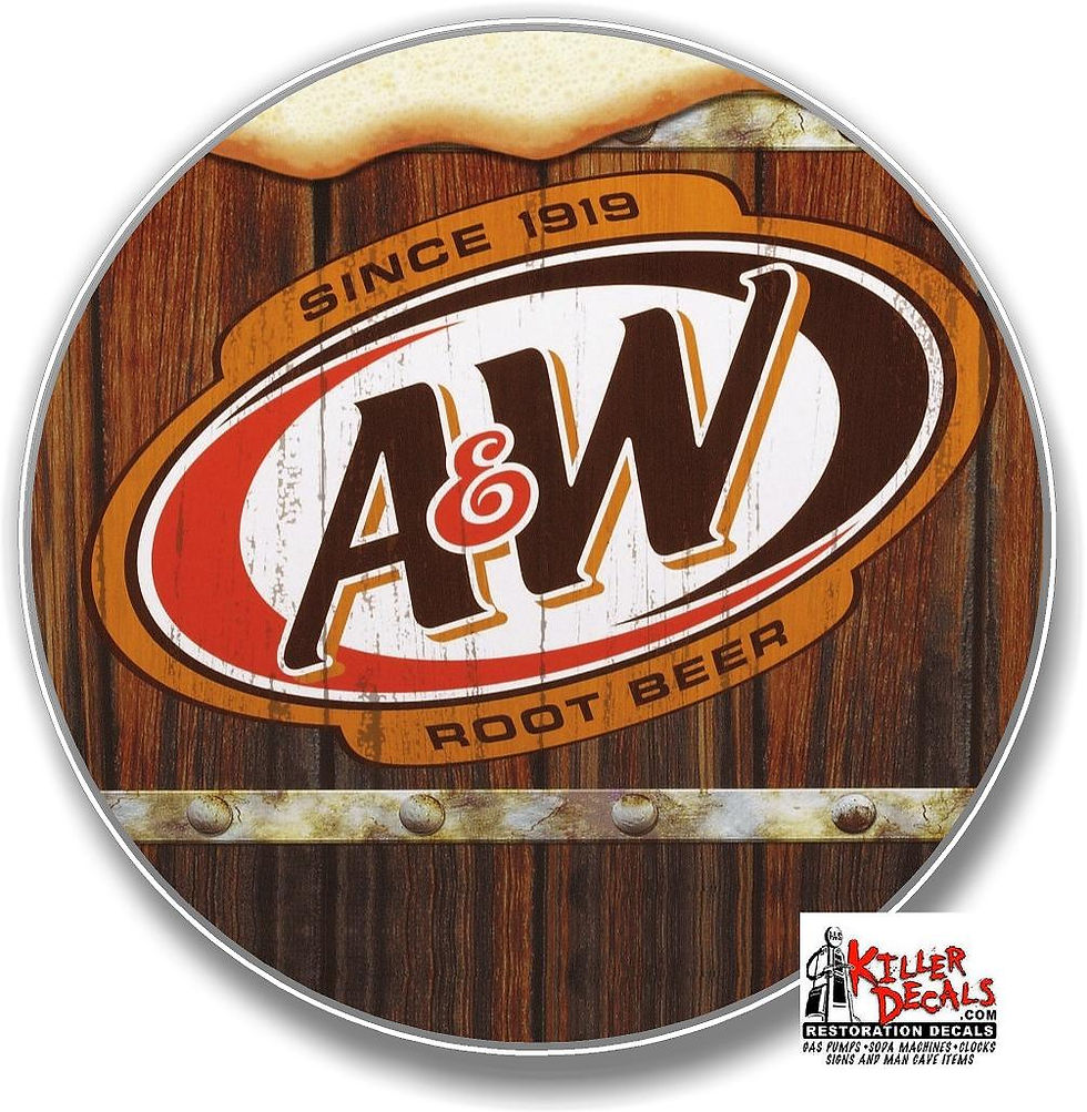 (AW-3) A&W SODA DECAL | killer decals