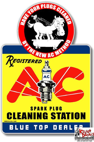 (Spark-1) SPARK PLUG DECAL | killer decals