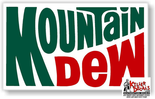 (MtDew-7) MOUNTAIN DEW SODA DECAL | killer decals