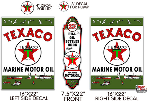 (Texa26) TEXACO LUBSTER DECAL KIT | killer decals
