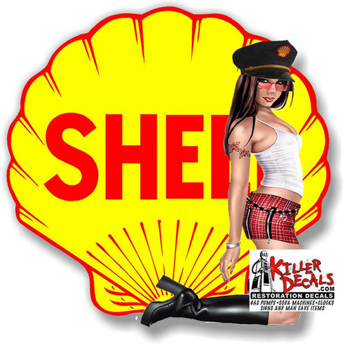 (SHELL100) SHELL GIRL DECAL | killer decals