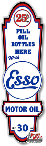 (ESSO50) ESSO OIL LUBESTER DECAL | killer decals