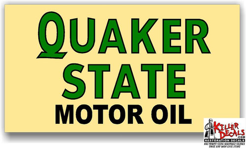 (QUAKER9) QUAKER STATE DECAL | killer decals