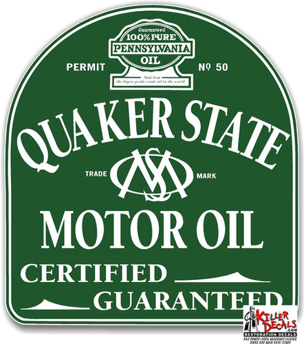 (QUAKER8) QUAKER STATE DECAL | killer decals