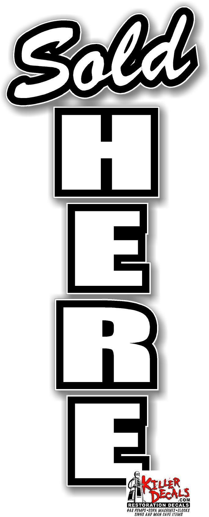Sold Here | killer decals
