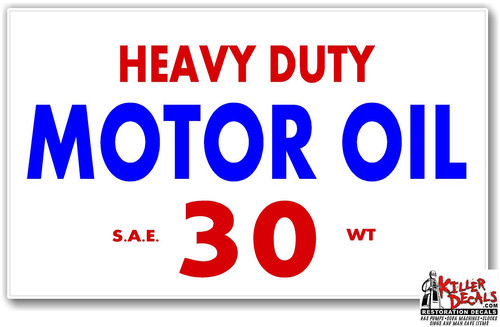 (Motor Oil-6) MOTOR OIL DECAL | killer decals