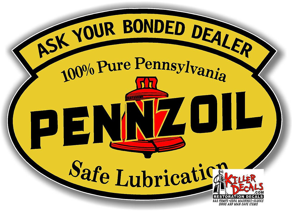 (Pennz3) PENNZOIL DECAL | killer decals