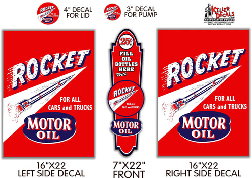 (Rocket3) ROCKET LUBSTER SET DECAL | killer decals