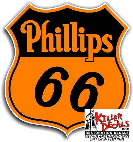 (Phill-1) PHILLIPS 66 GAS DECAL | killer decals