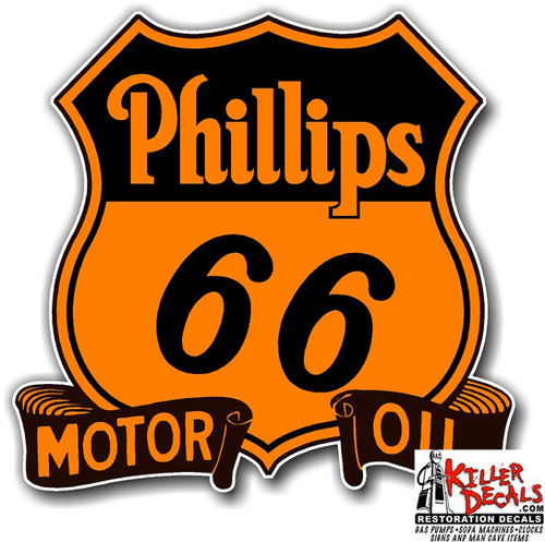 (Phill-8) PHILLIPS 66 GAS DECAL | killer decals