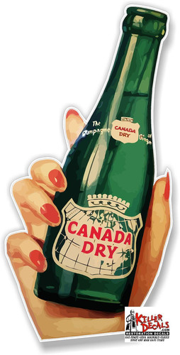(Canad-2) CANADA DRY SODA DECAL | killer decals