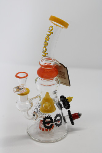 Cheech Orange/Yellow Cog Rig | Phoenix Fire Glass