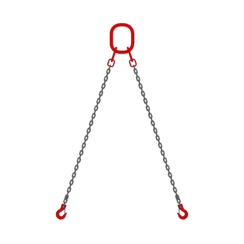 Two-leg chain sling dwg | Чертежи DWG
