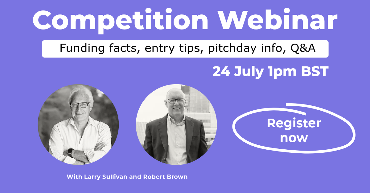 Webinar announced - make your tech startup entry stand out.