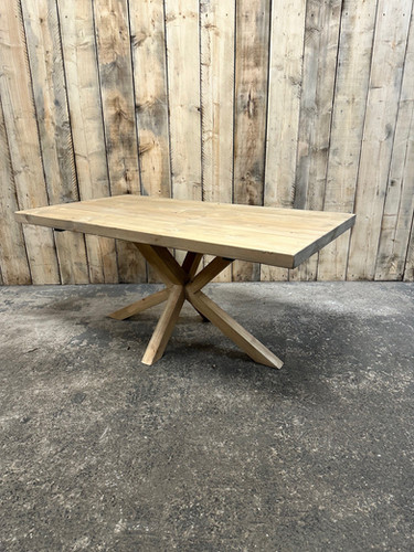 Industrial Chic Reclaimed Farmhouse All Timber Spider Pedestal Table ...